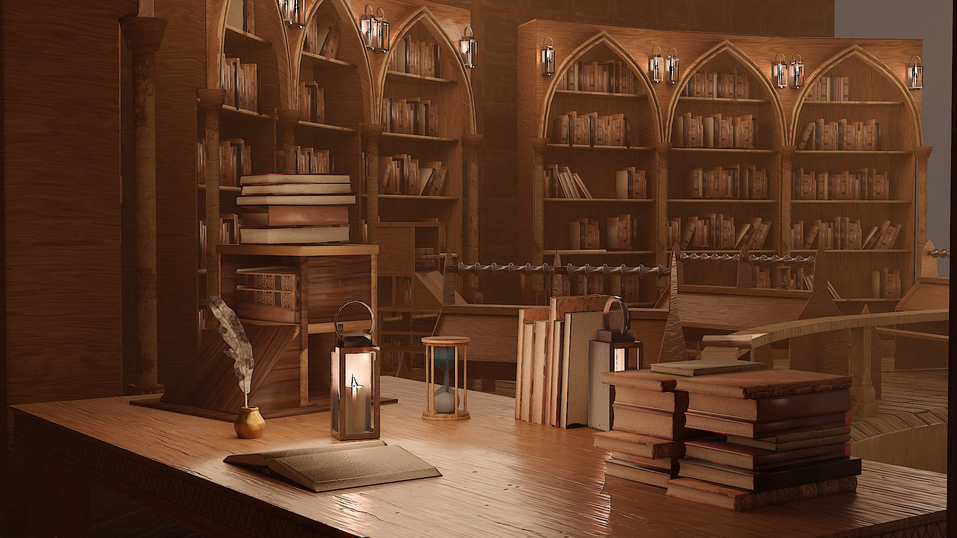 Medieval Library Model Pack Tortilla 3D Model - TurboSquid 1771835