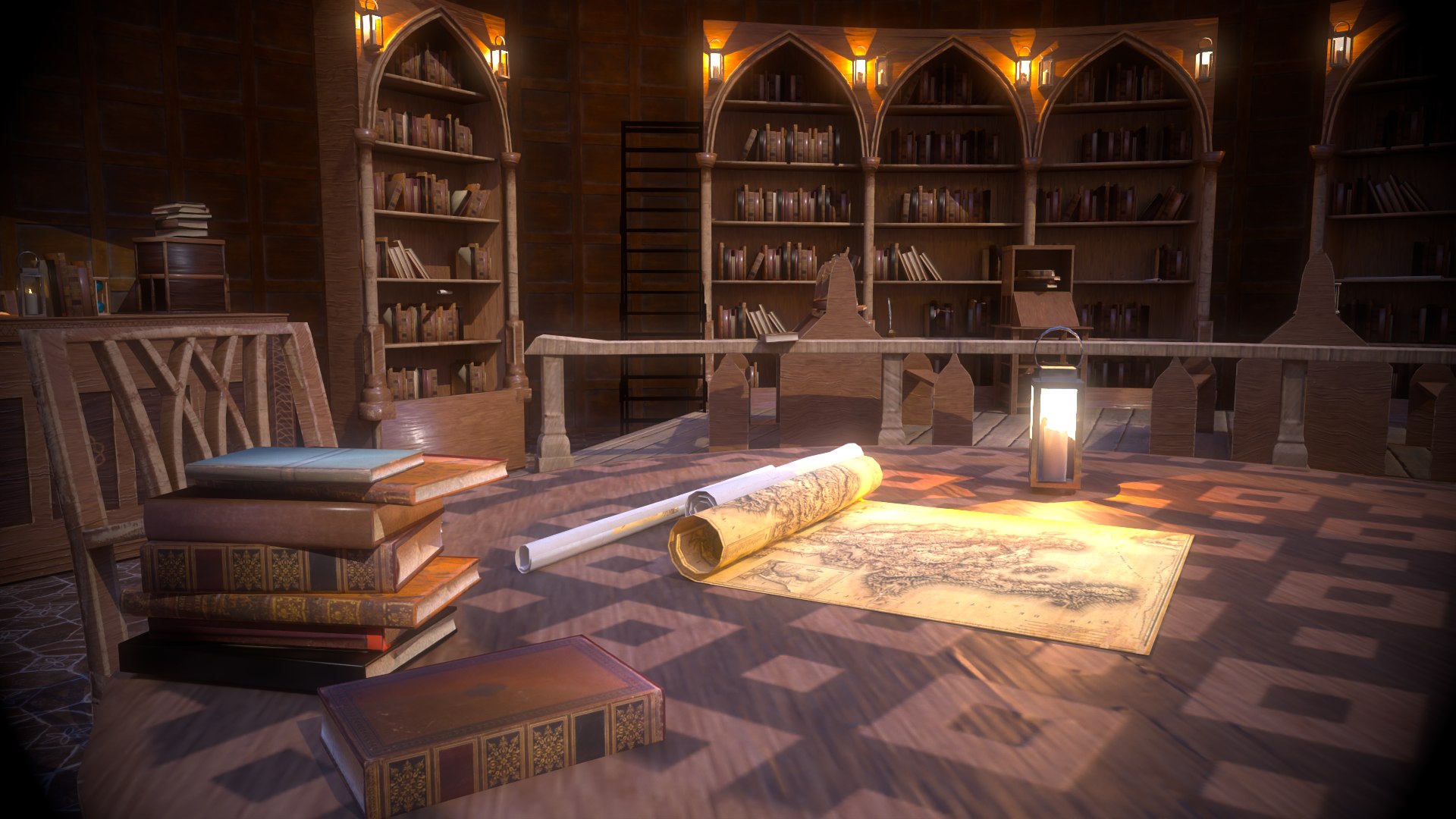 Medieval Library Model Pack Tortilla 3D Model - TurboSquid 1771835