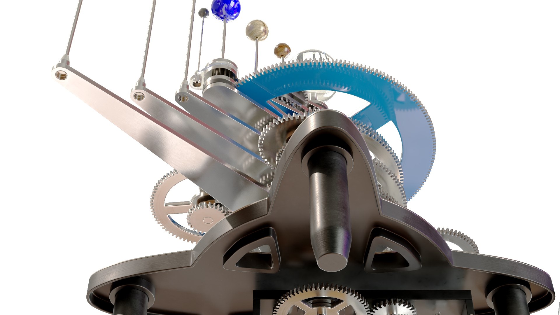 Orrery Mechanical Solar System 3D Model - TurboSquid 2302287