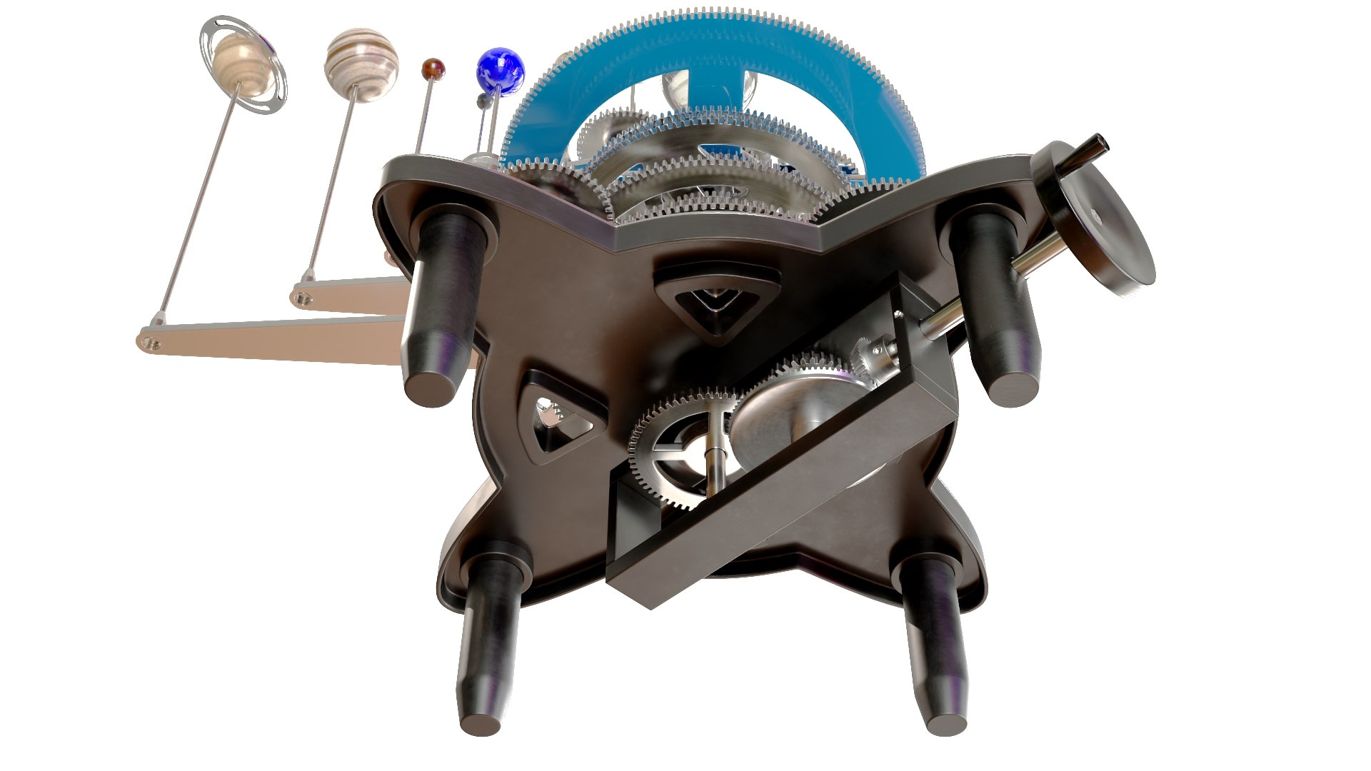 Orrery Mechanical Solar System 3D Model - TurboSquid 2302287