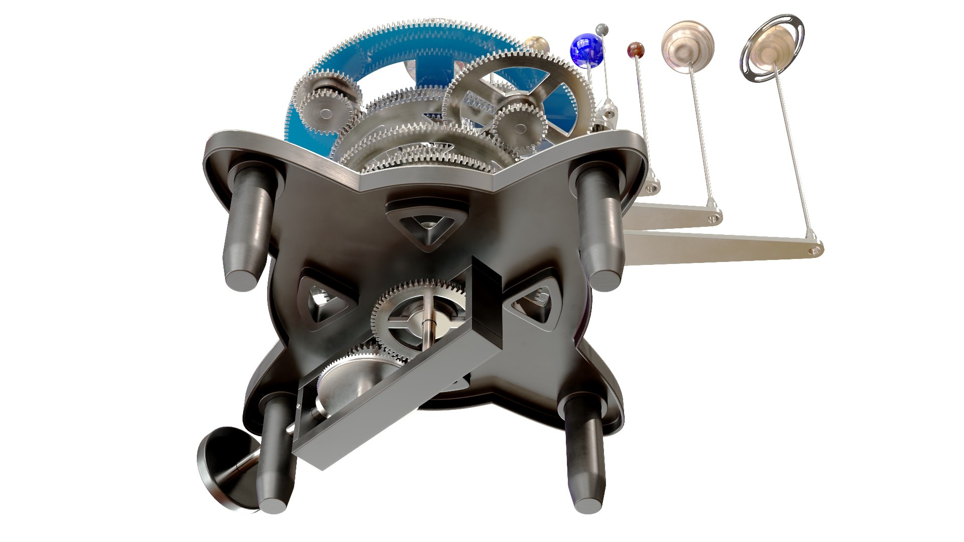 Orrery Mechanical Solar System 3D Model - TurboSquid 2302287