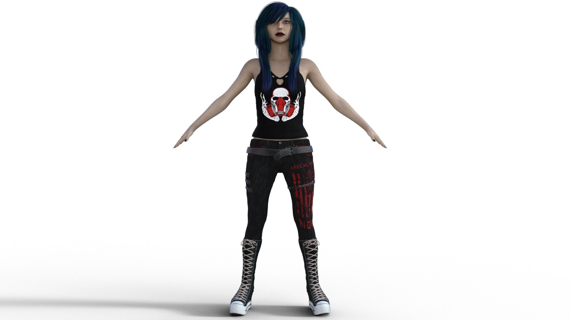 modelo 3d Goth Girl - TurboSquid 2009719