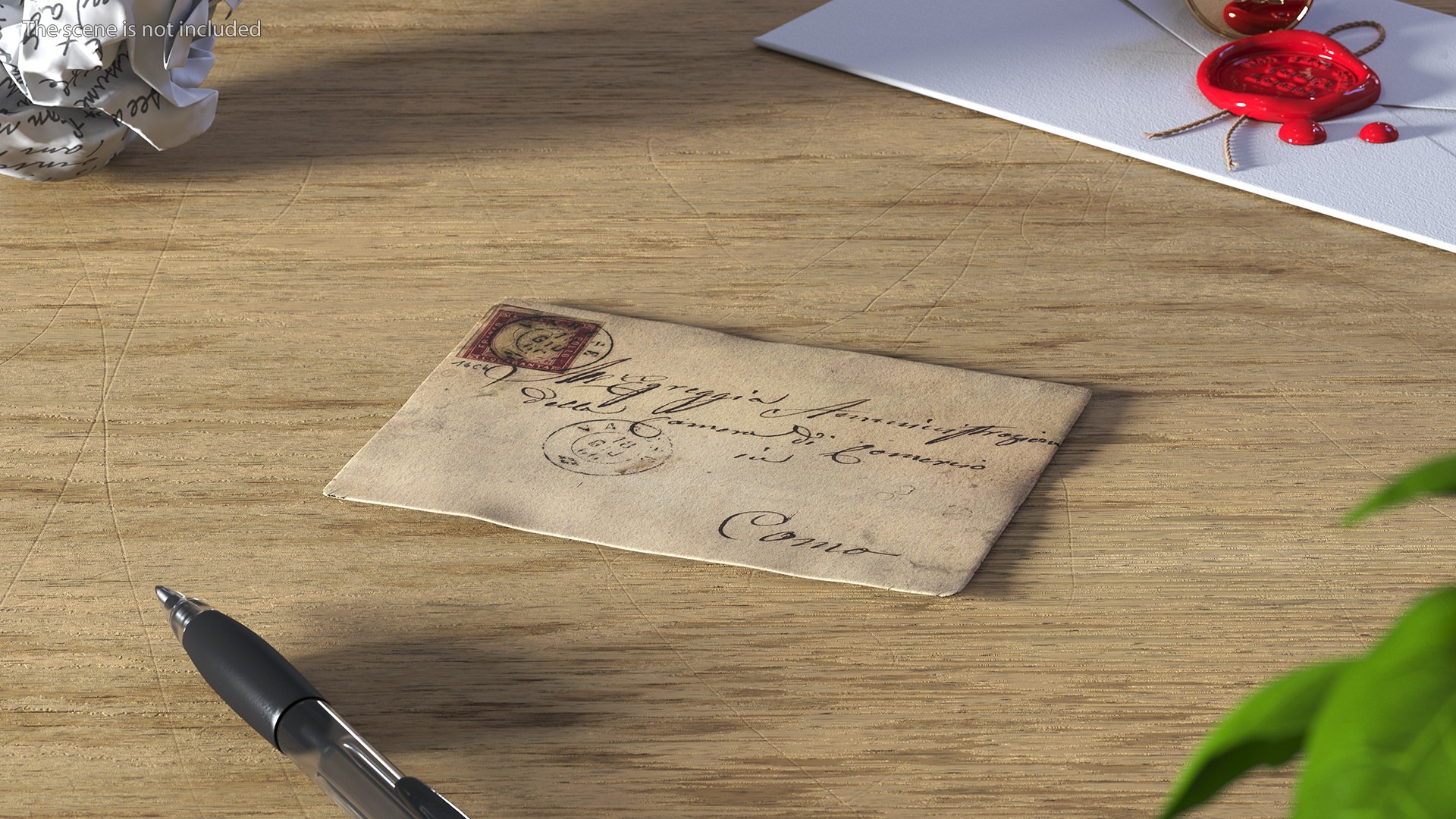 Old Paper Letter One Stamp 3D Model - TurboSquid 1945428