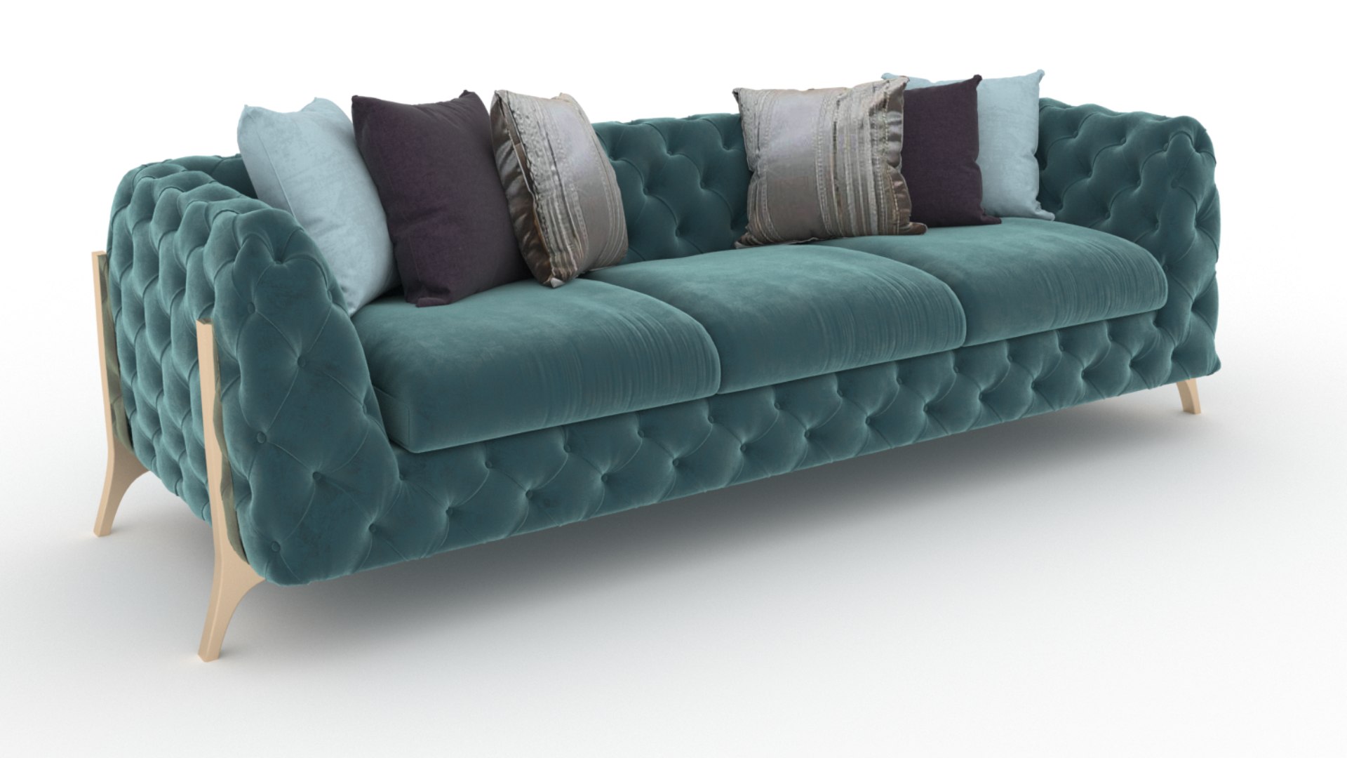 3D Model Chester Fabric Sofa - TurboSquid 1886146
