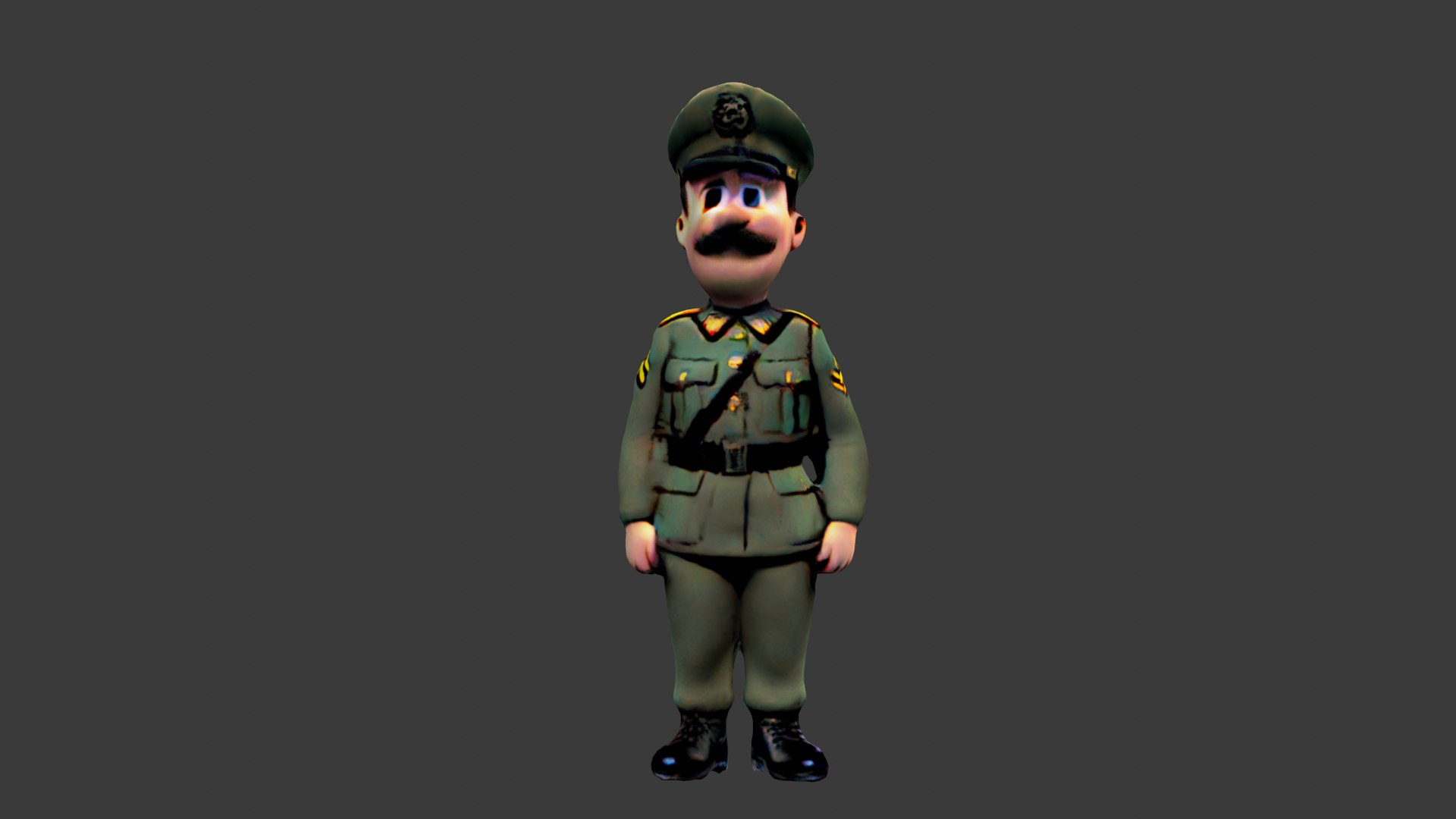 3D Model World War II Soldier - TurboSquid 2128068