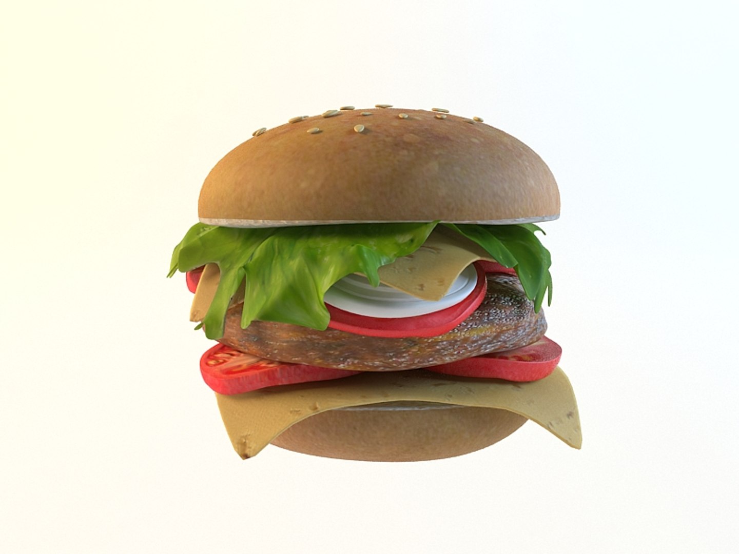 hamburger 3d model