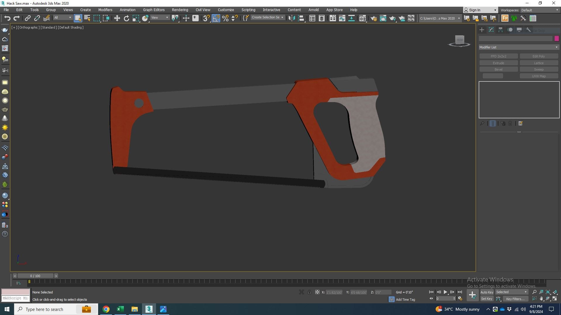 Hack Saw 3D Model - TurboSquid 2278509