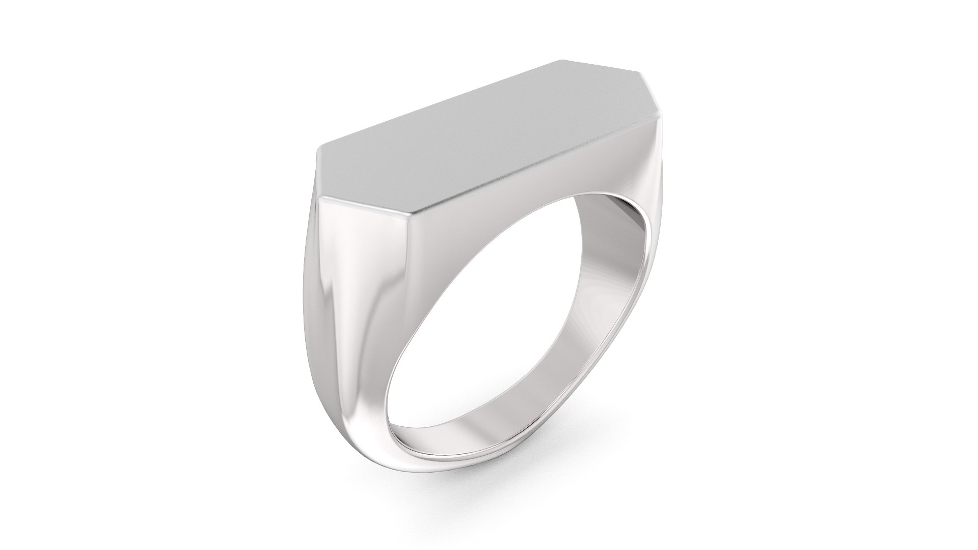 3D Hexagonal Signet Ring - TurboSquid 2080673