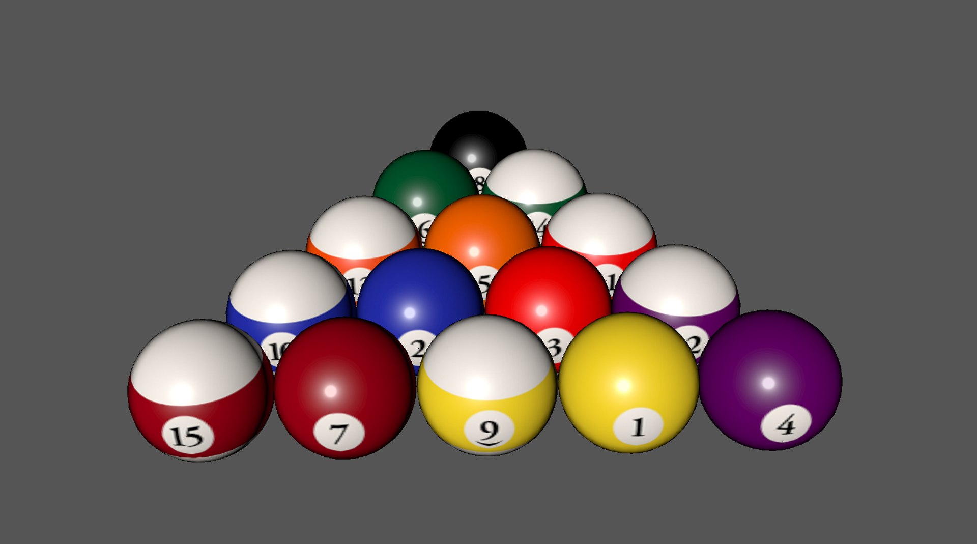 pool ball billiard c4d