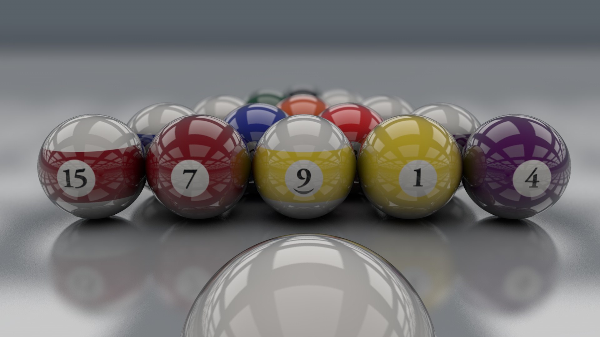 pool ball billiard c4d