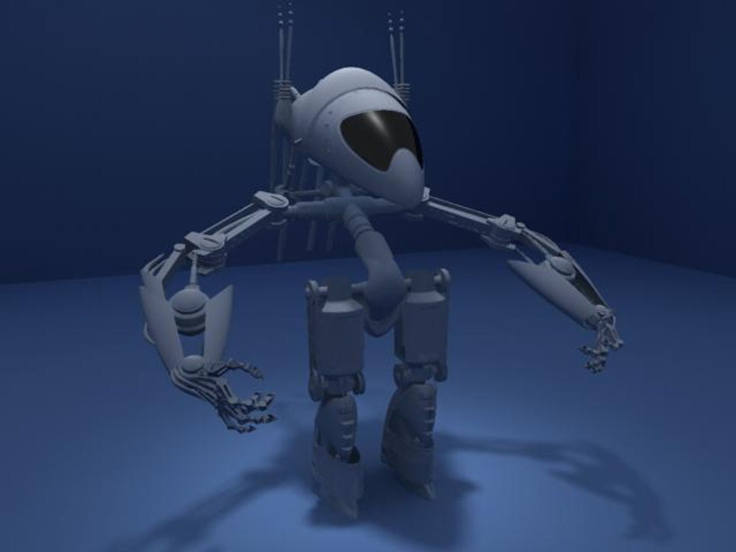 droid robot 3d model