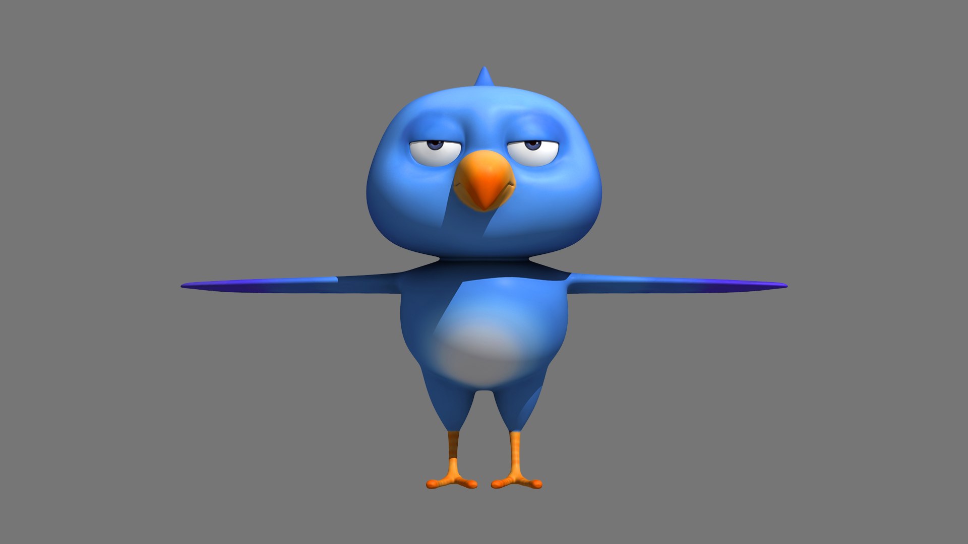 Cartoon Bird Parrot 3D Model - TurboSquid 2000798