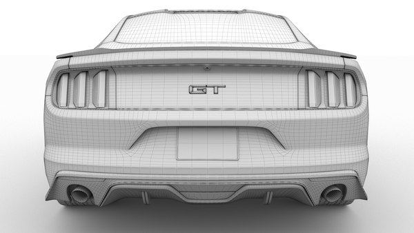 Ford Mustang GT 2015 model - TurboSquid 1922081