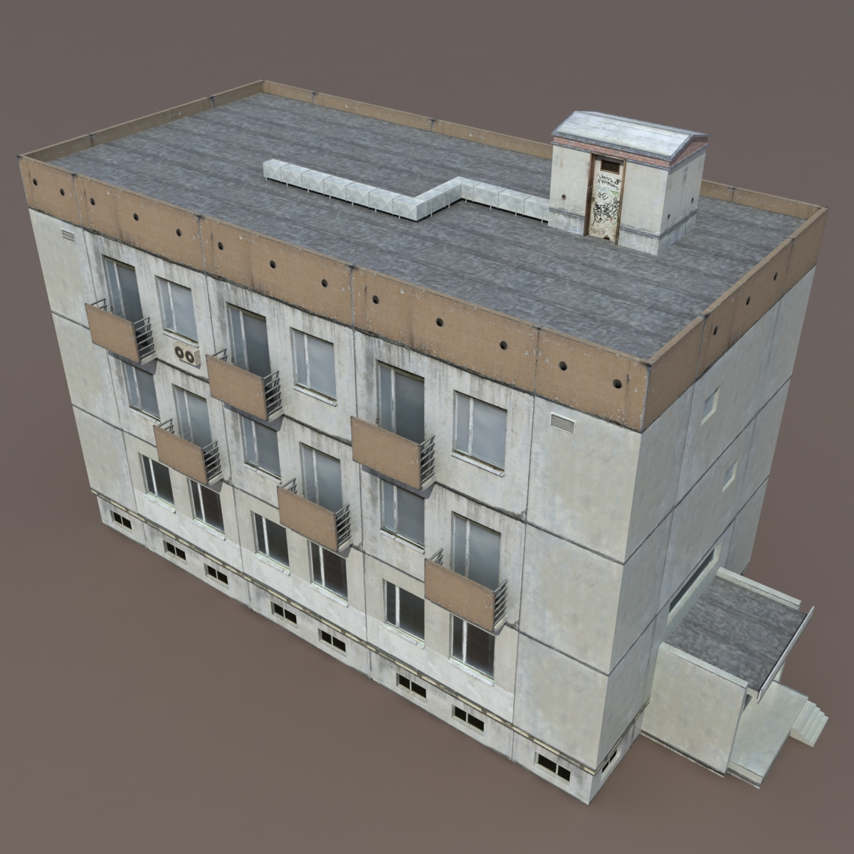 3d residential building model