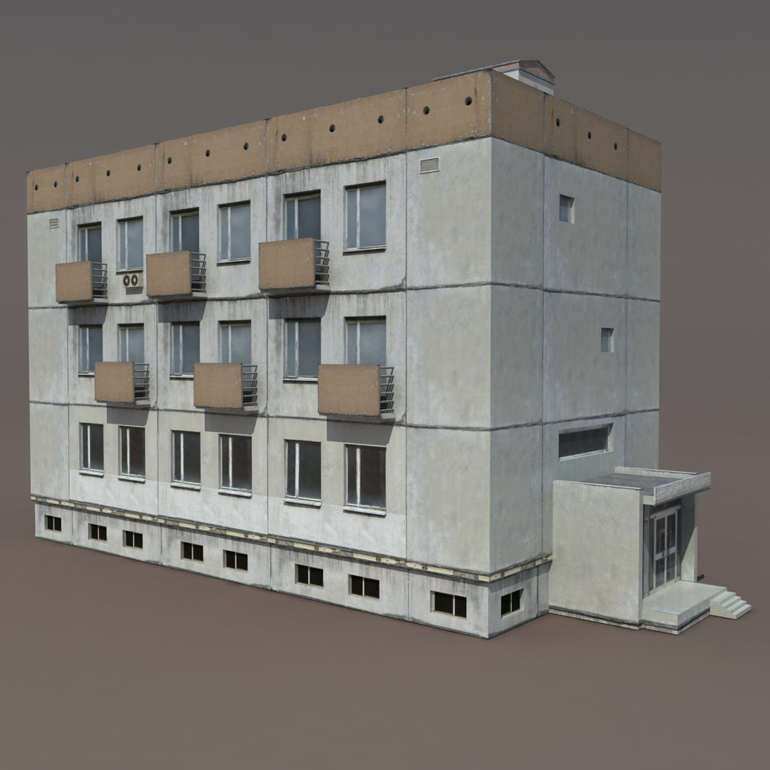 3d residential building model