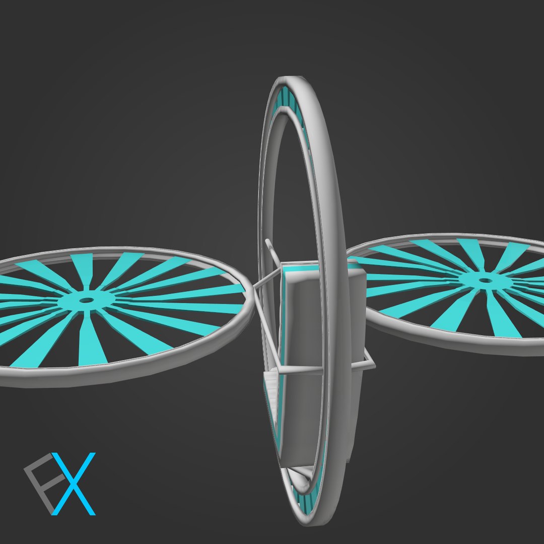 Future Flying Machine Obj