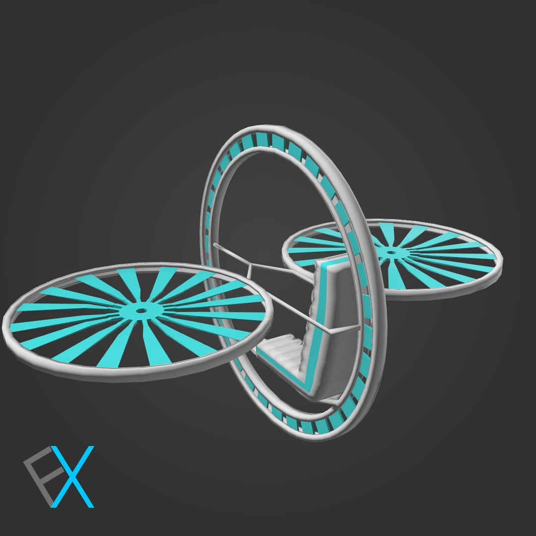 Future Flying Machine Obj