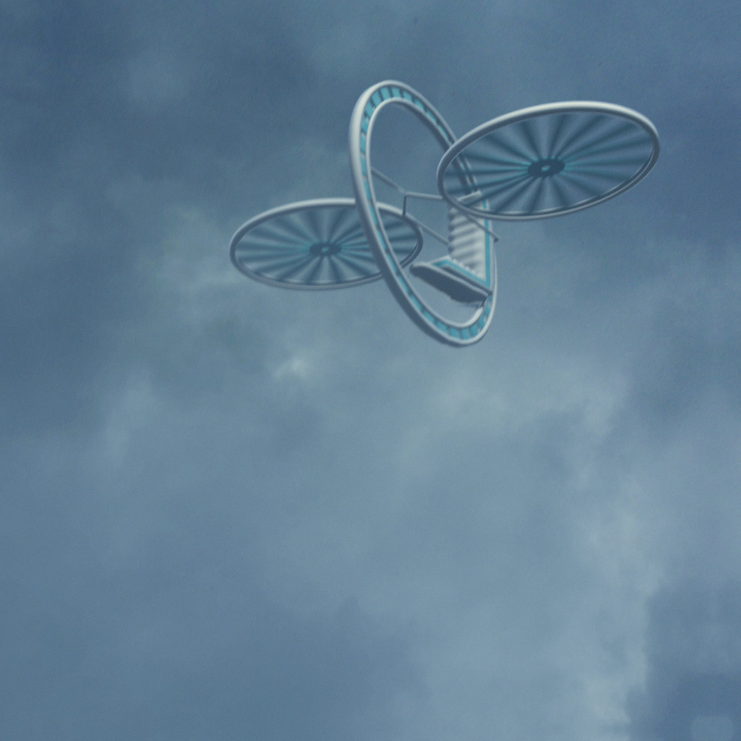 Future Flying Machine Obj