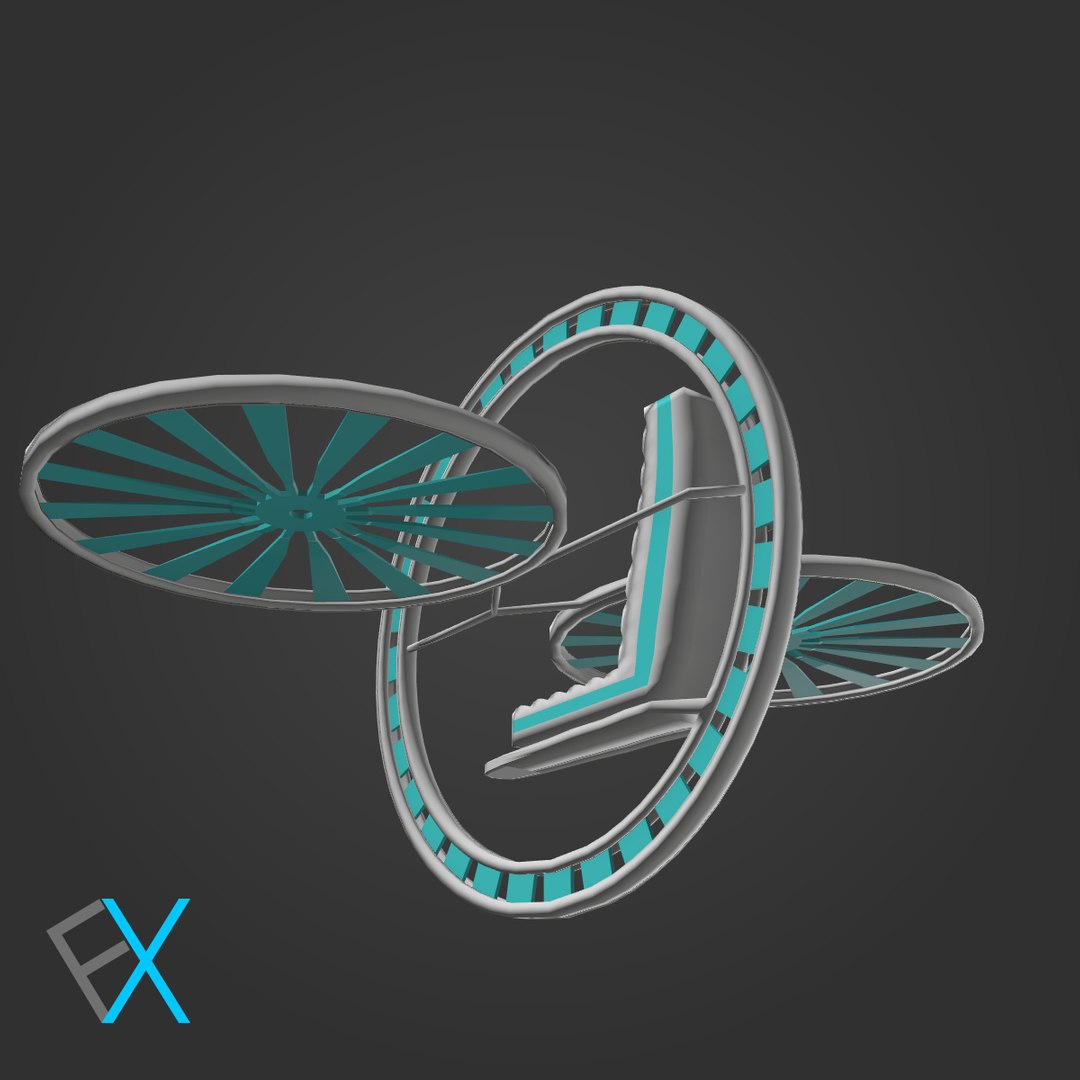 Future Flying Machine Obj