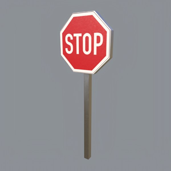 Stop sign model - TurboSquid 1481194