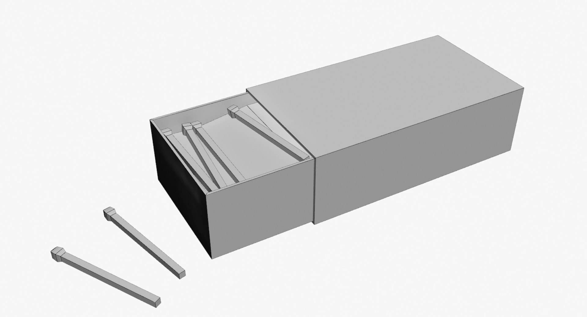 Matches Box 3d Model