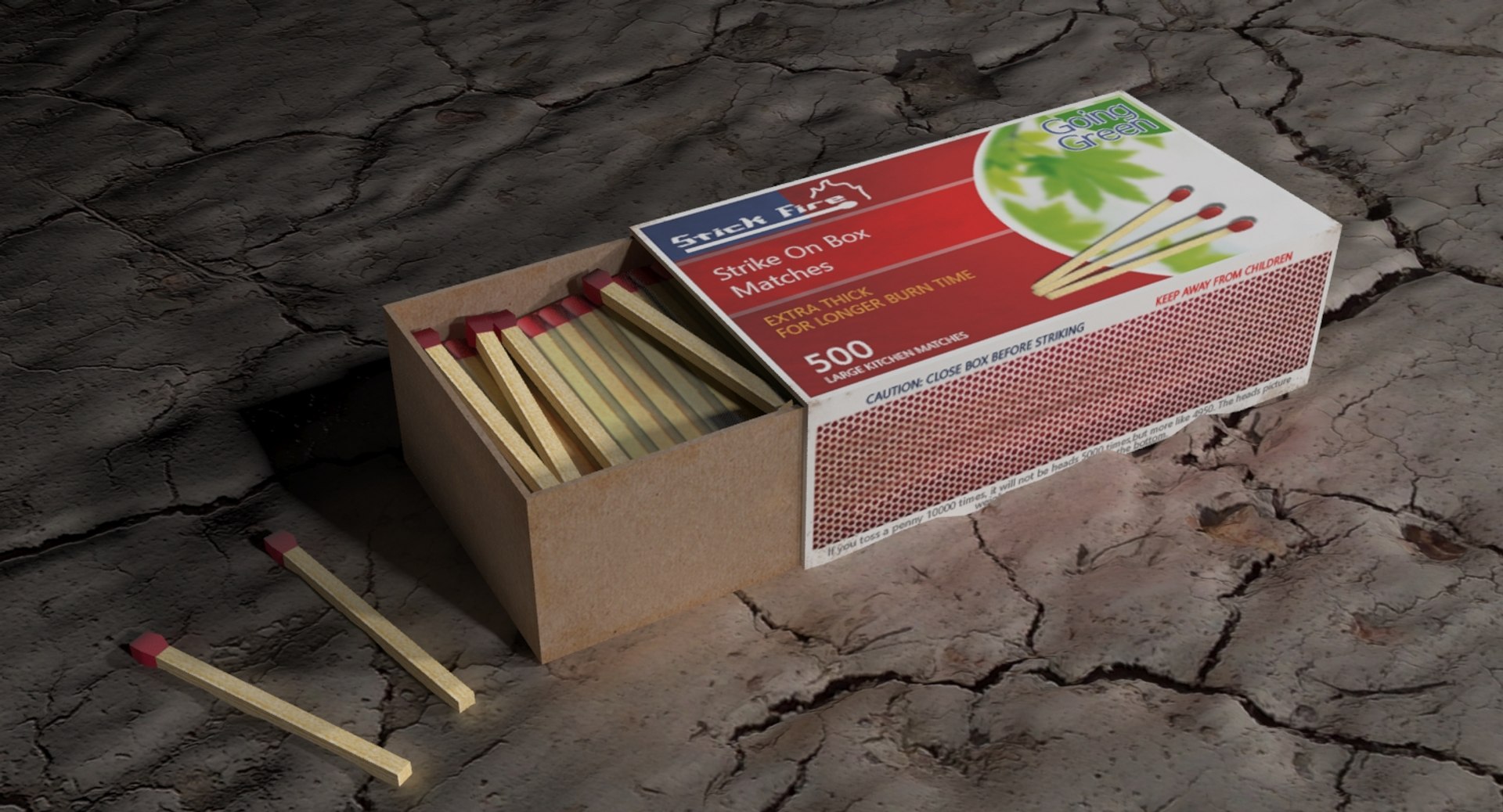 Matches Box 3d Model