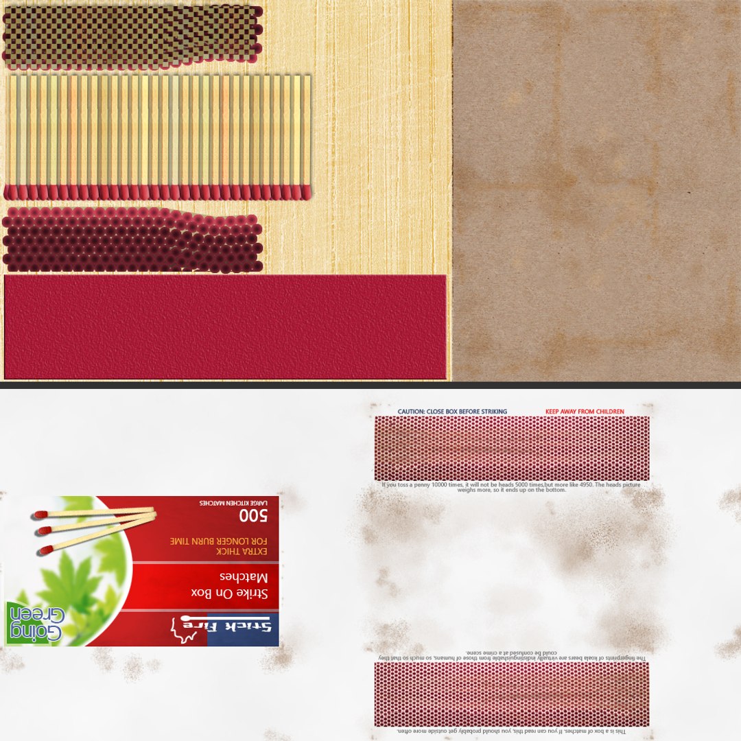 Matches Box 3d Model