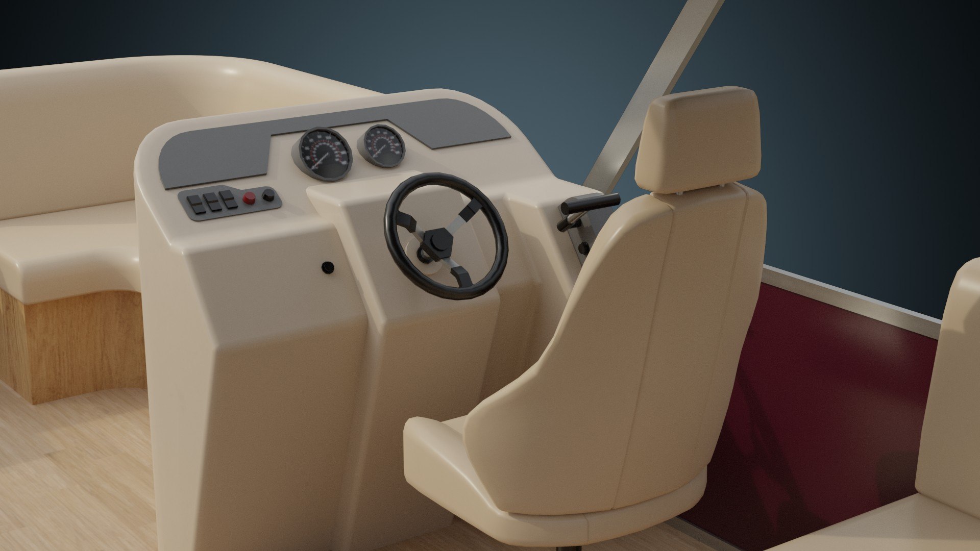 Pontoon Boat 1A Model - TurboSquid 2011285