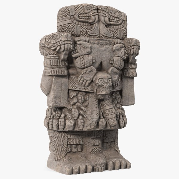 modelo 3d Estatua antigua azteca Coatlicue - TurboSquid 2235599