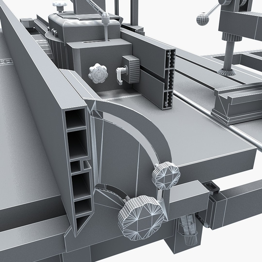 Cutting Machine 3D Model - TurboSquid 1535828