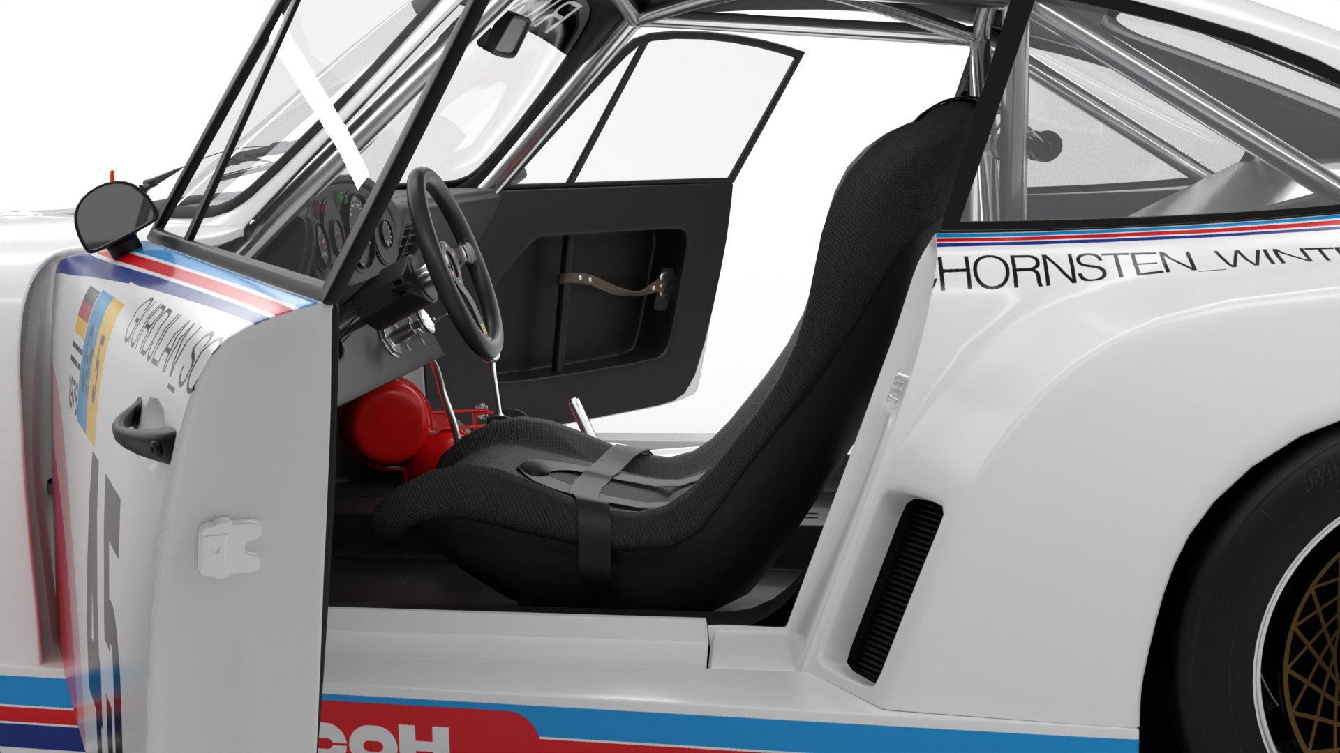 Porsche 935 K2 1978 Le Mans Racing HQ Interior 3d Model 3D Model ...