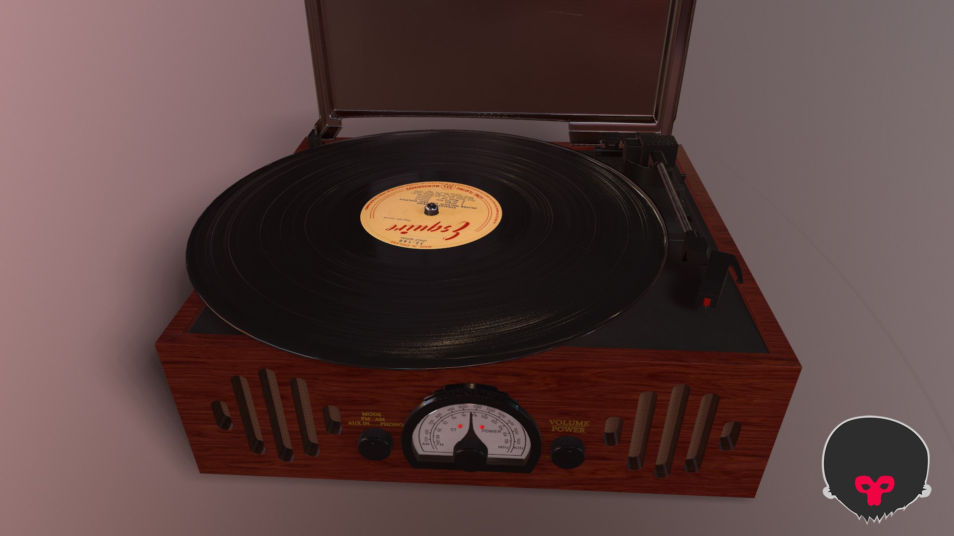Vinyl Player 3D Model - TurboSquid 1321719