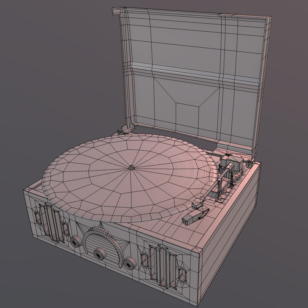 Vinyl Player 3D Model - TurboSquid 1321719