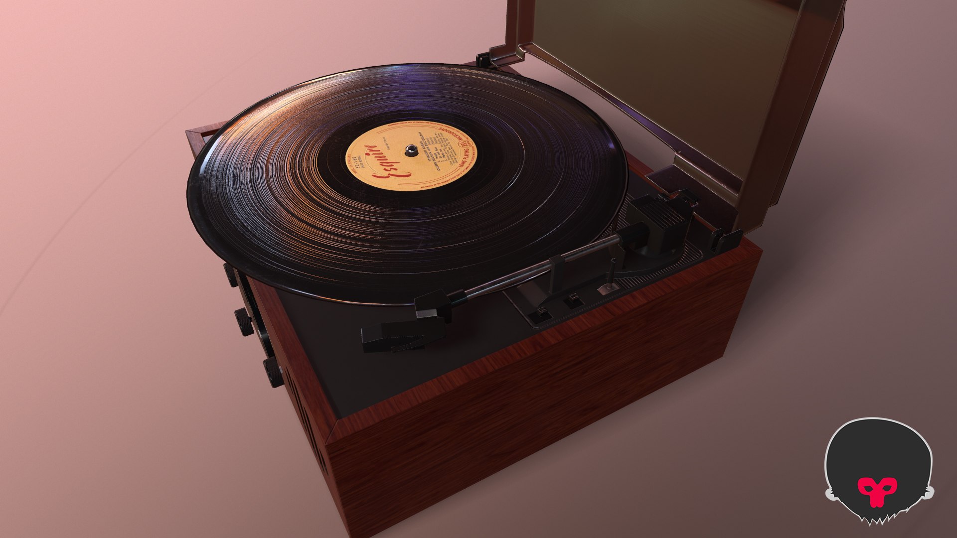Vinyl Player 3D Model - TurboSquid 1321719