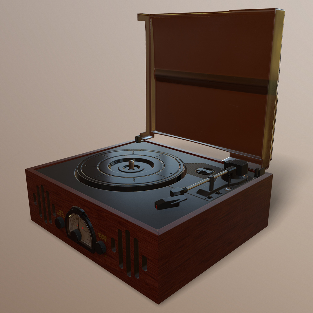 Vinyl Player 3D Model - TurboSquid 1321719