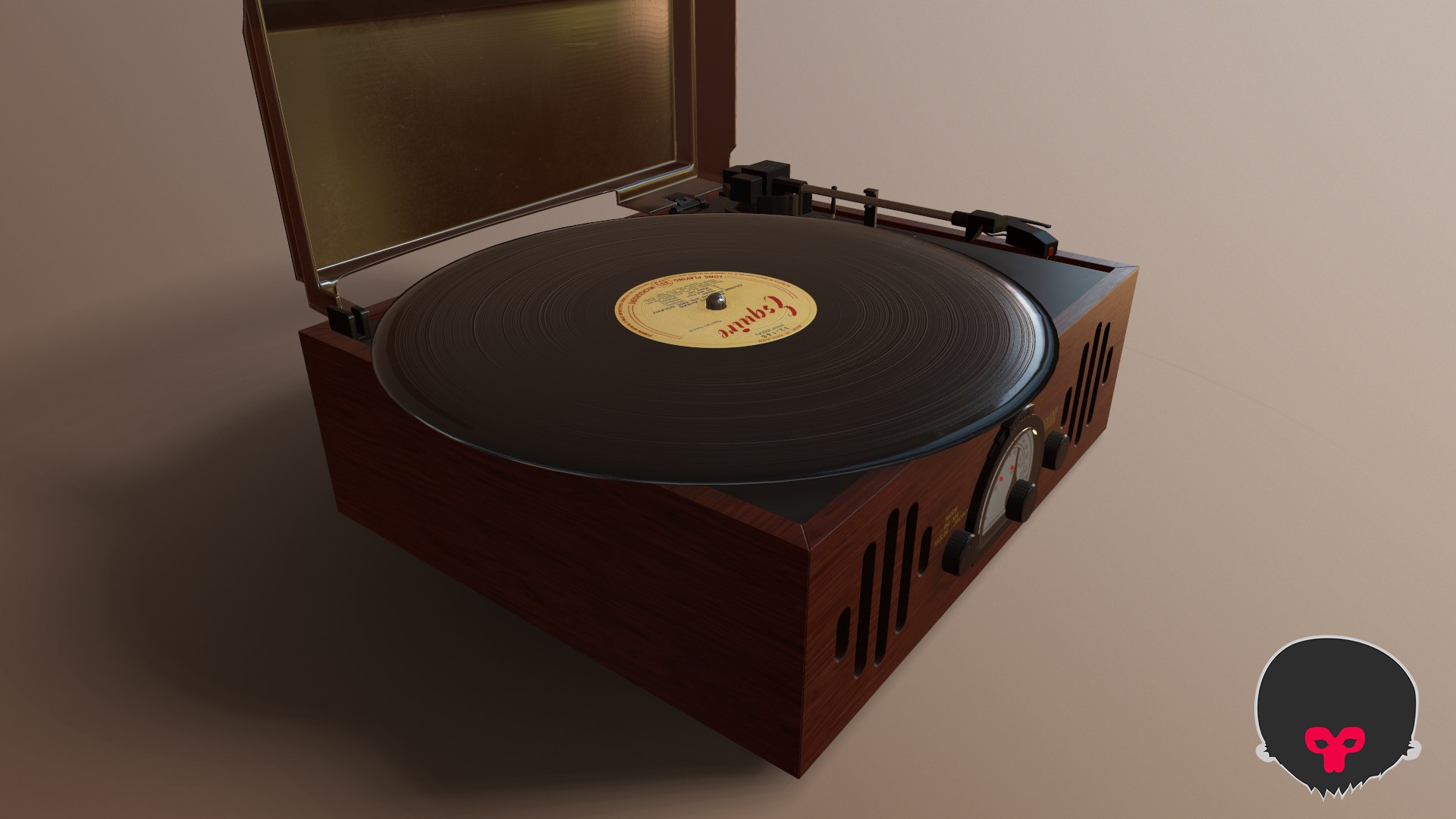 Vinyl Player 3D Model - TurboSquid 1321719