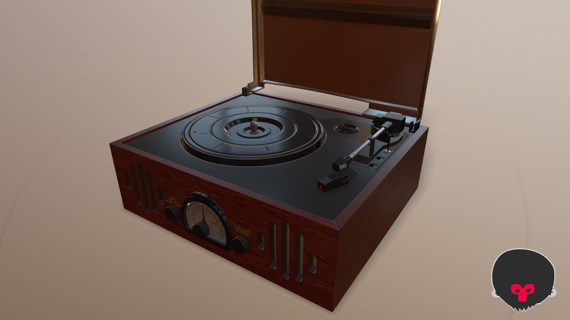 Vinyl Player 3D Model - TurboSquid 1321719