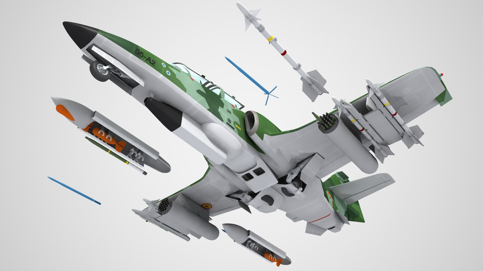 3D CASA C-101 CC Aviojet Model - TurboSquid 1723368