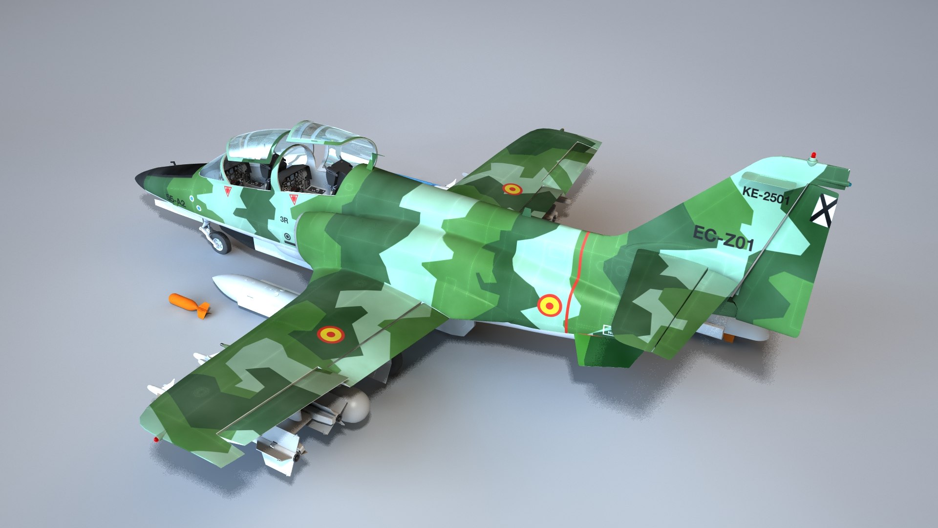 3D CASA C-101 CC Aviojet Model - TurboSquid 1723368