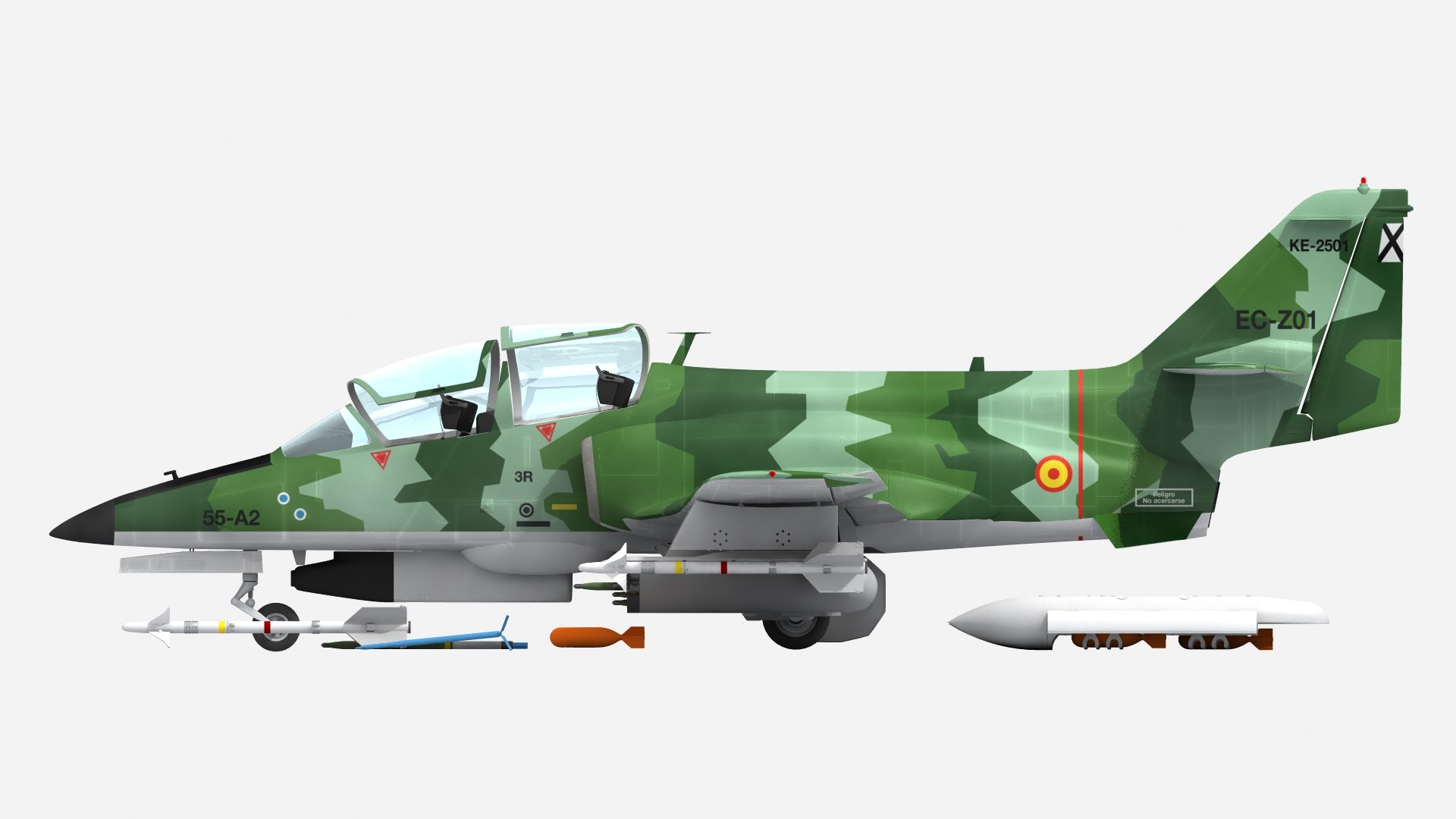 3D CASA C-101 CC Aviojet Model - TurboSquid 1723368