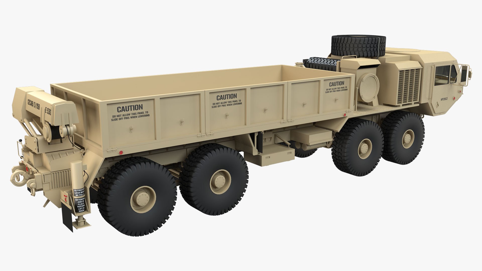 HEMTT Heavy Mobility Tactical Cargo Truck 3D Model - TurboSquid 1931276