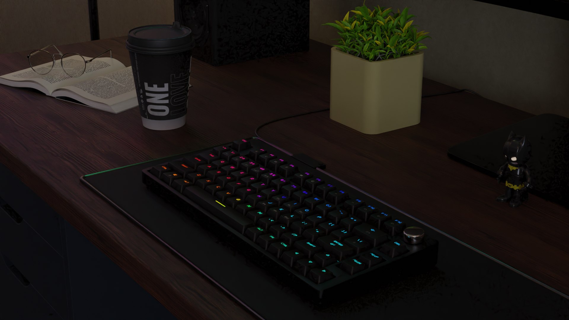 Gaming Setup Bedroom Interior 3D - TurboSquid 2140192