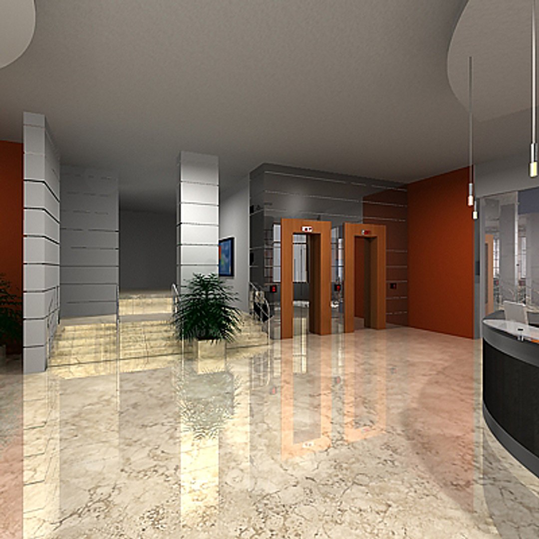Office Reception 3d Max