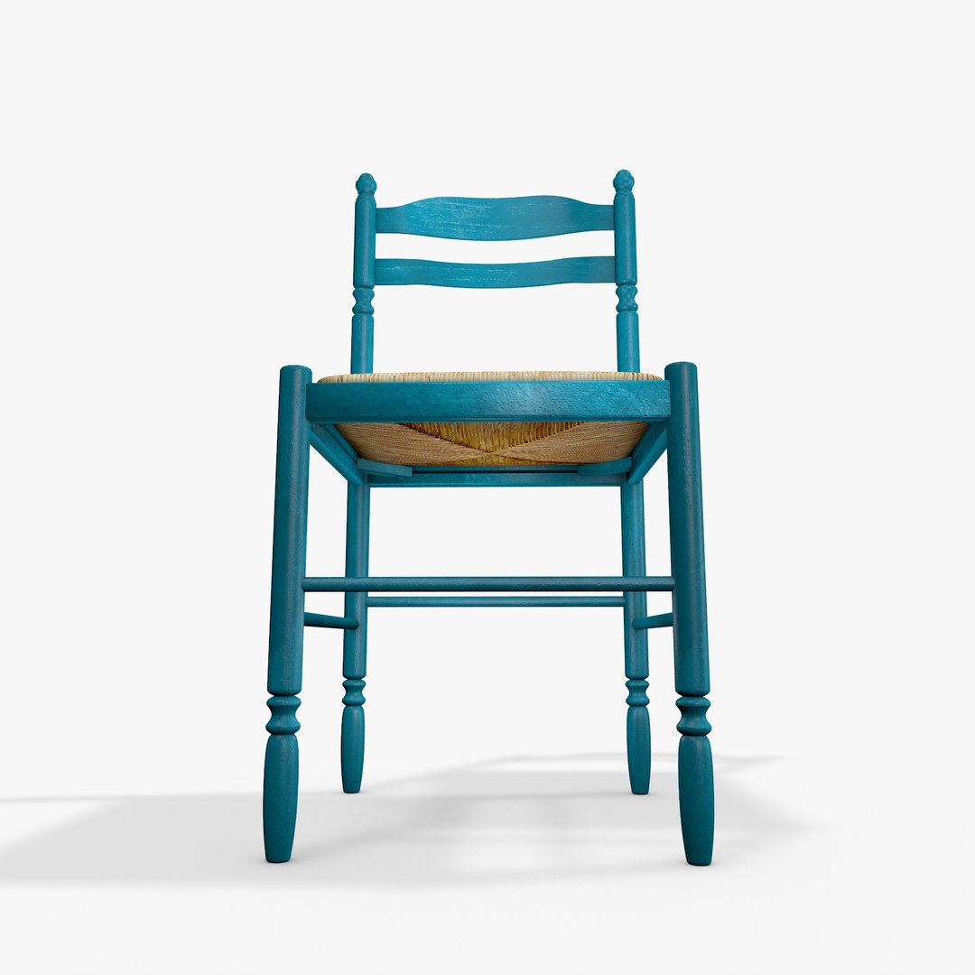 3D classic wooden color chair wood - TurboSquid 1392490