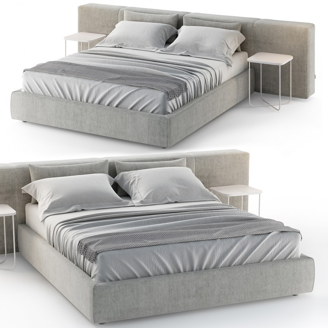 FLEXTEAM REEF DOUBLE BED 3D - TurboSquid 1847052