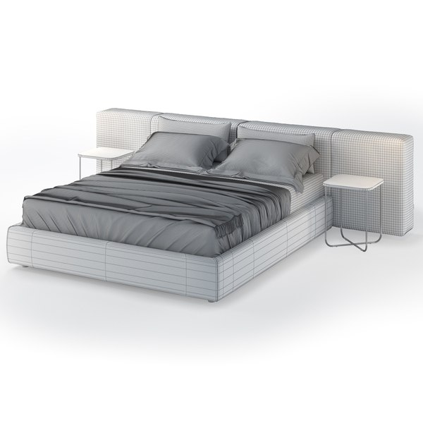 FLEXTEAM REEF DOUBLE BED 3D - TurboSquid 1847052