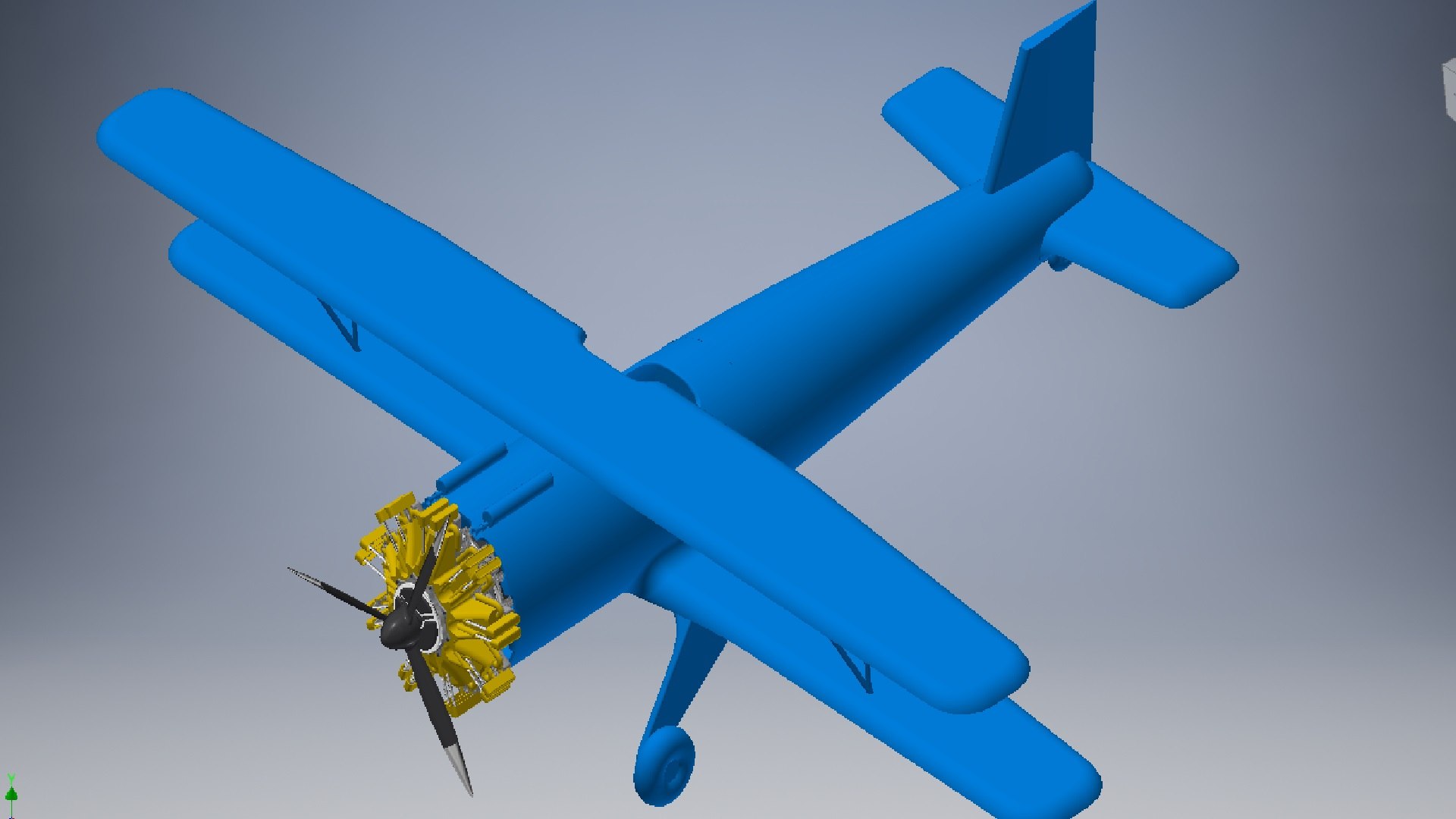 9 Cylinder Radial Engine Plane 3D Model - TurboSquid 2039394