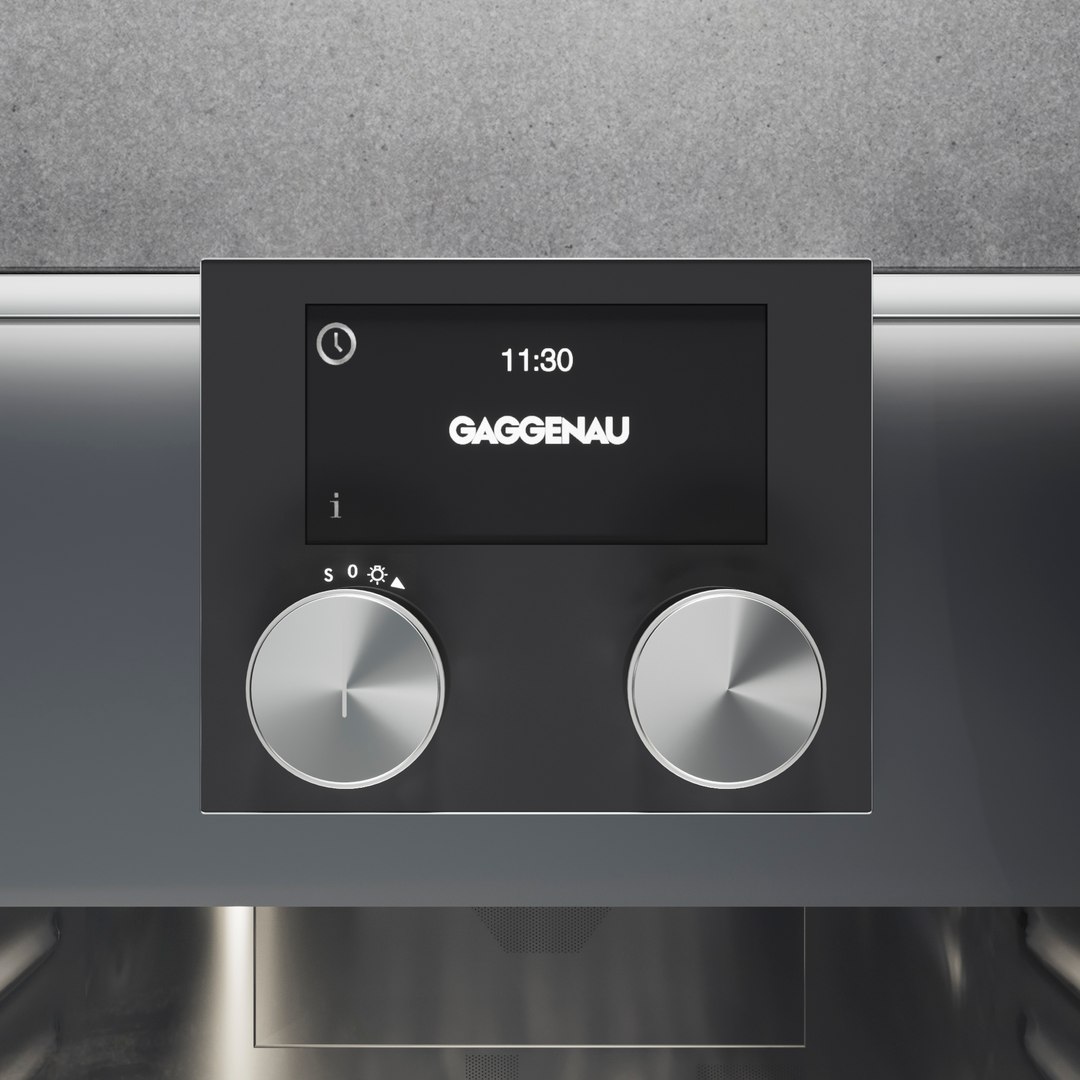 3D Gaggenau Oven Bm484110 Kitchen Appliance - TurboSquid 1446654