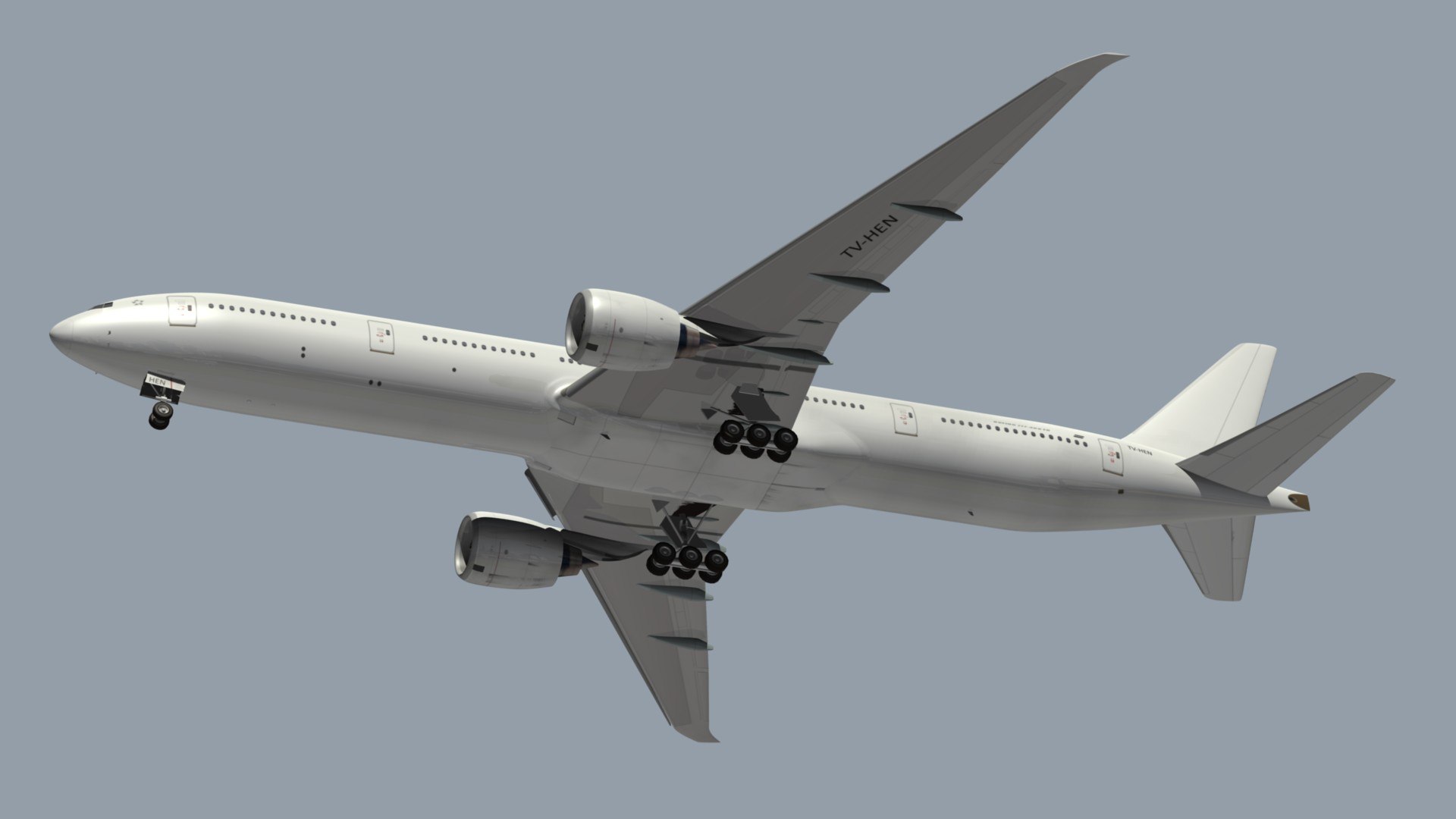 3D Boeing 777 White Livery - TurboSquid 1264548