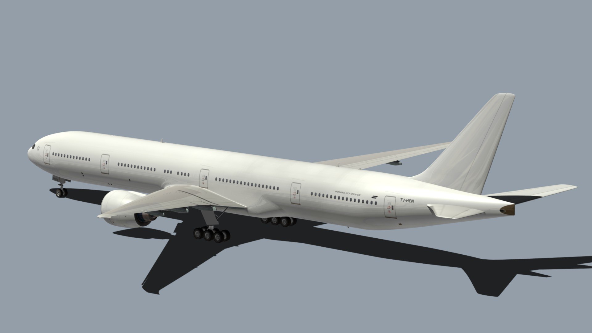 3D Boeing 777 White Livery - TurboSquid 1264548